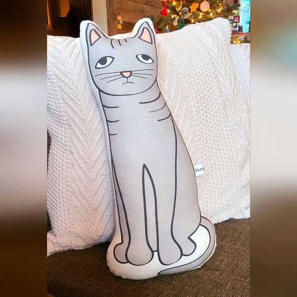 kara burke | Bedding | Kara Burke Illustrated Cat Pet Pillow | Poshmark